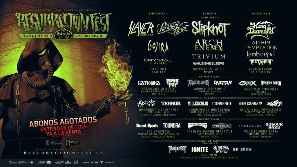 Resurrection Fest 2019: 14 canciones que no te puedes perder | The ...