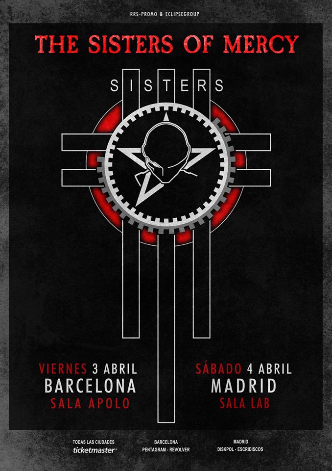 Cambio de sala de The Sisters Of Mercy en Madrid | The Metal Circus