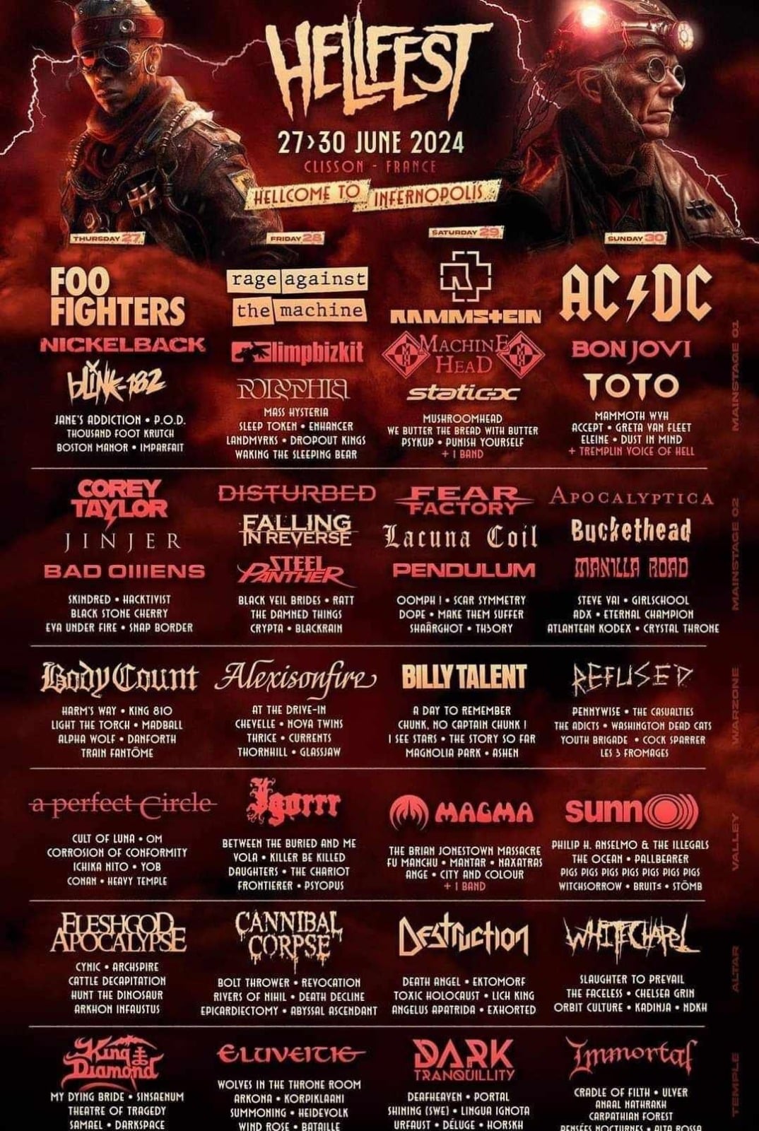 Hellfest 2024: Se filtra el posible cartel | The Metal Circus | The ...